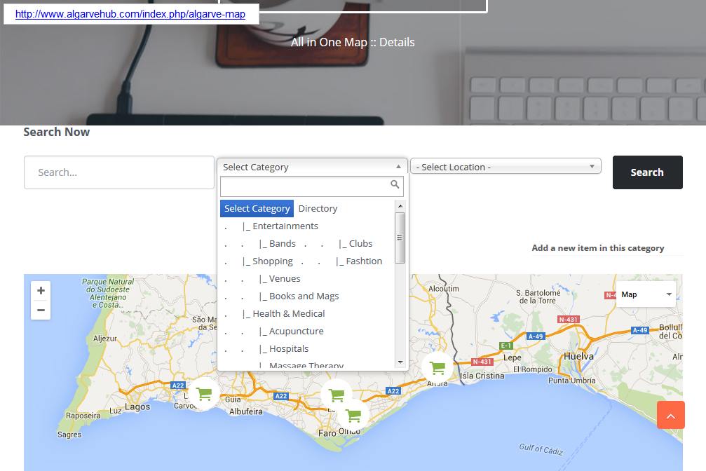 All in one maps,in main menu. How to customize the display of the map ...