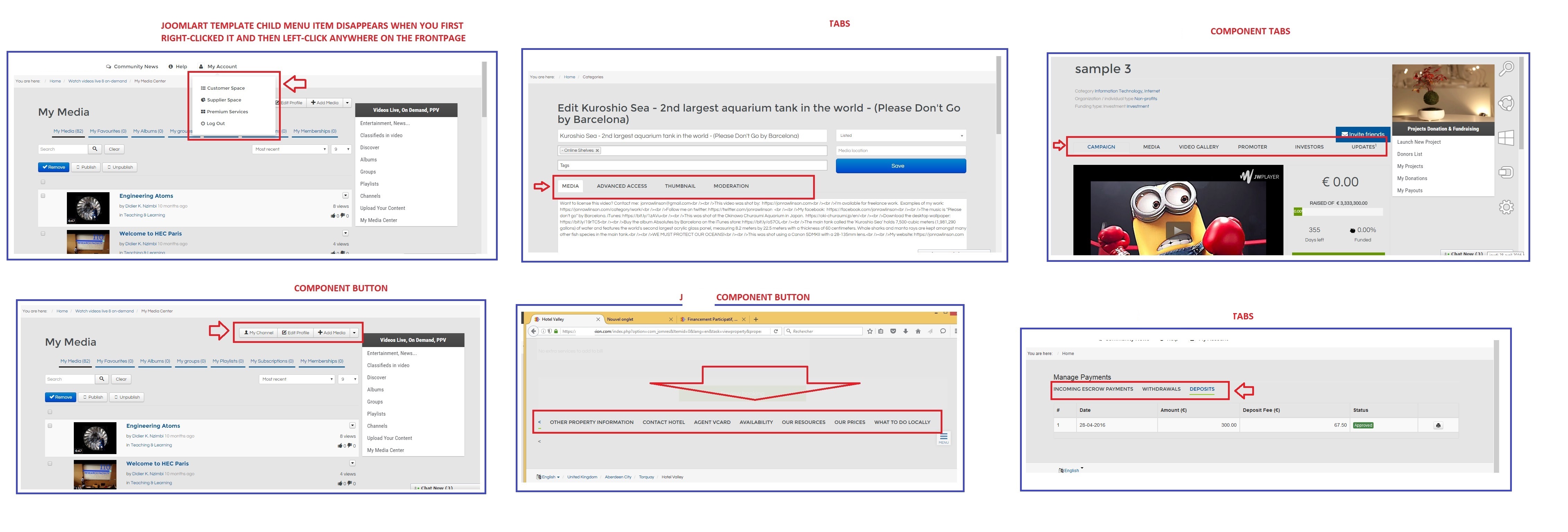 Nav Tabsbuttonsdropdown Boxes Disappear And Style Broken Joomlart