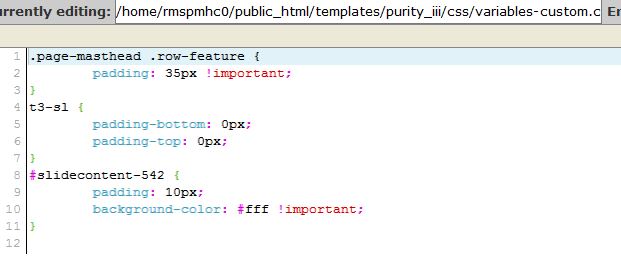 To much padding. - JoomlArt