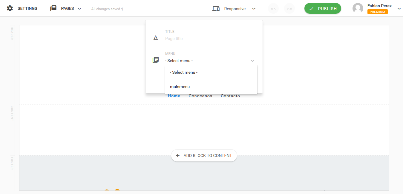 I can't create a default joomla page as in the documentation - JoomlArt