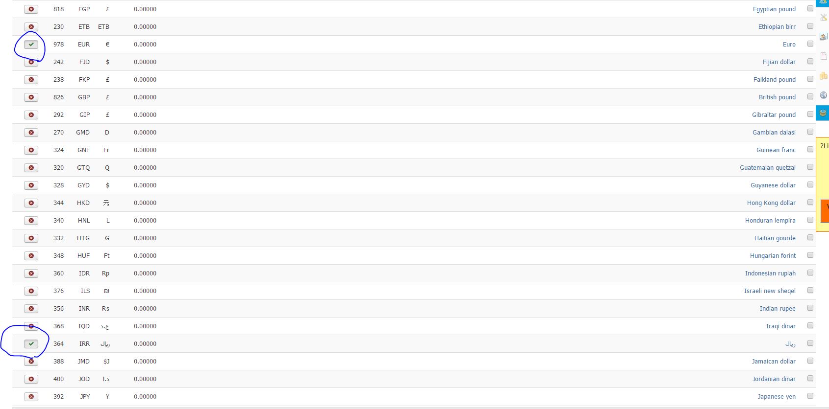 cant select drop down currency - JoomlArt