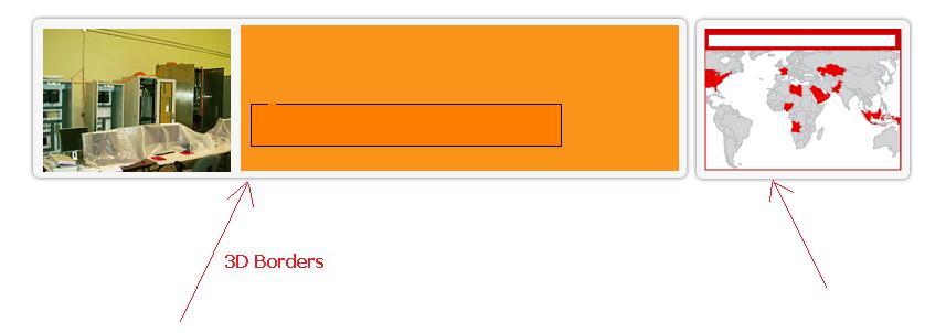 How to make borders of different modules having 3D look or having ...