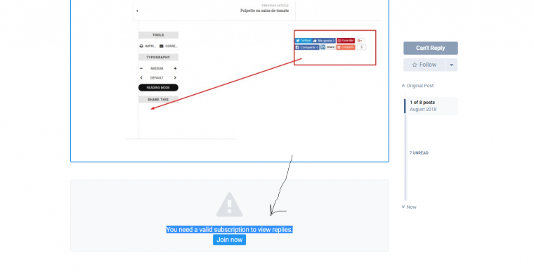 addthis code not work in my site for share content - Support Central