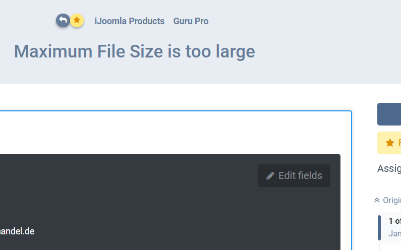 Maximum File Size is too large - Support Central