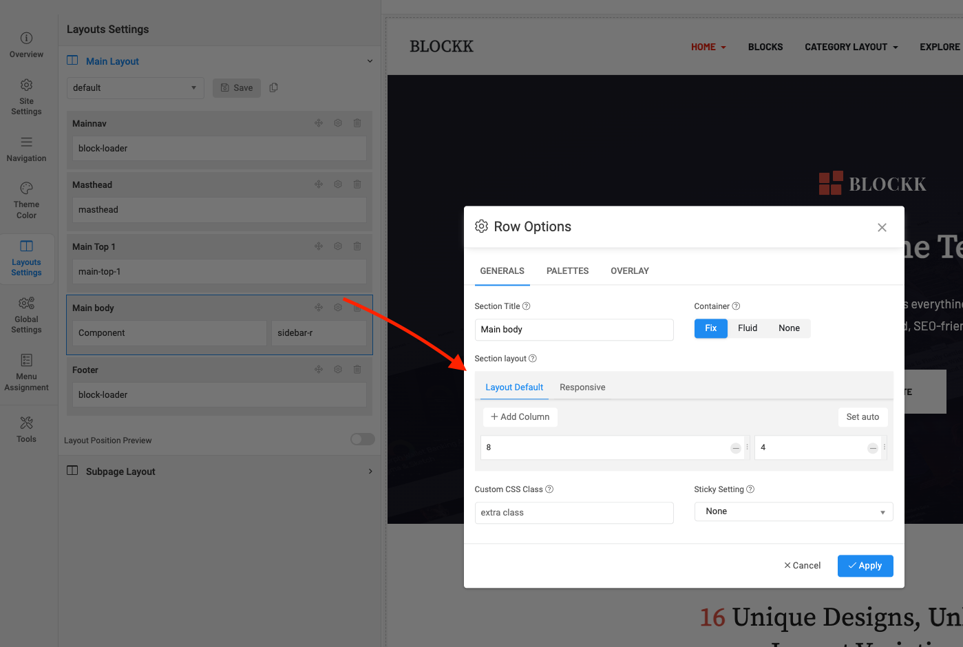Nesting row in t4 blank template - Support Central
