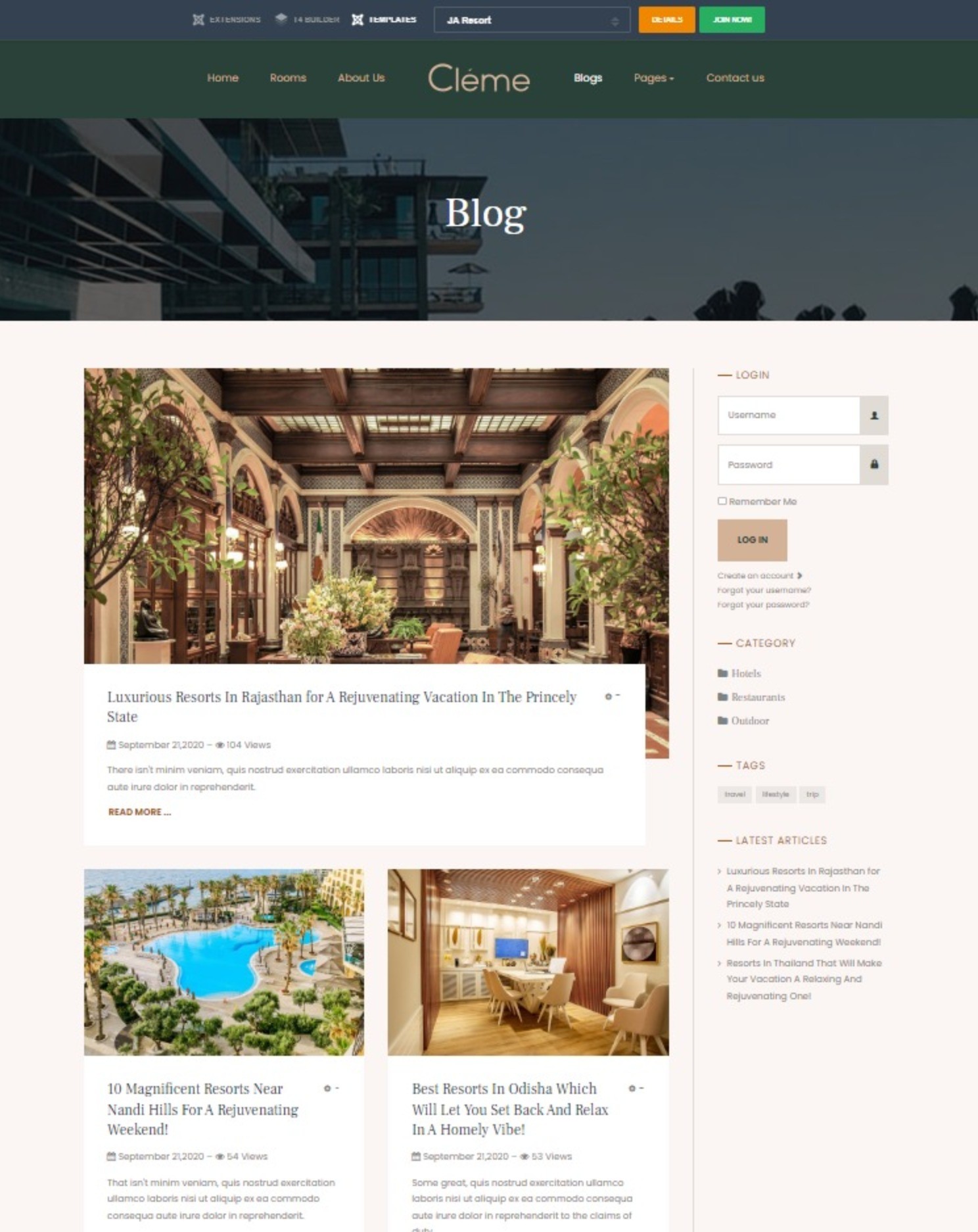 Blog layout won't go in two columns - Support Central