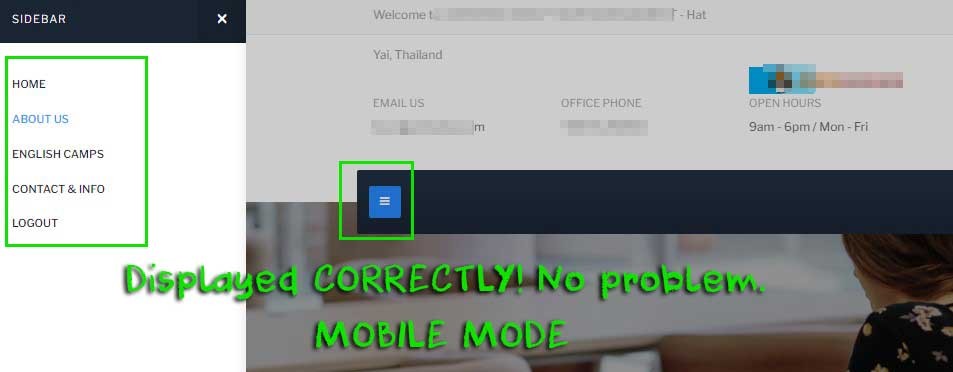 How to hide the mobile menu hamburger icon when in desktop view? - Support Central
